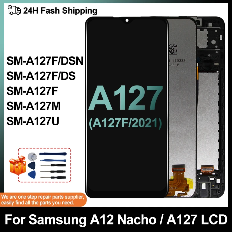 Pantalla-de-alta-calidad-para-Samsung-Galaxy-A12-Nacho-A127F-A127M ...