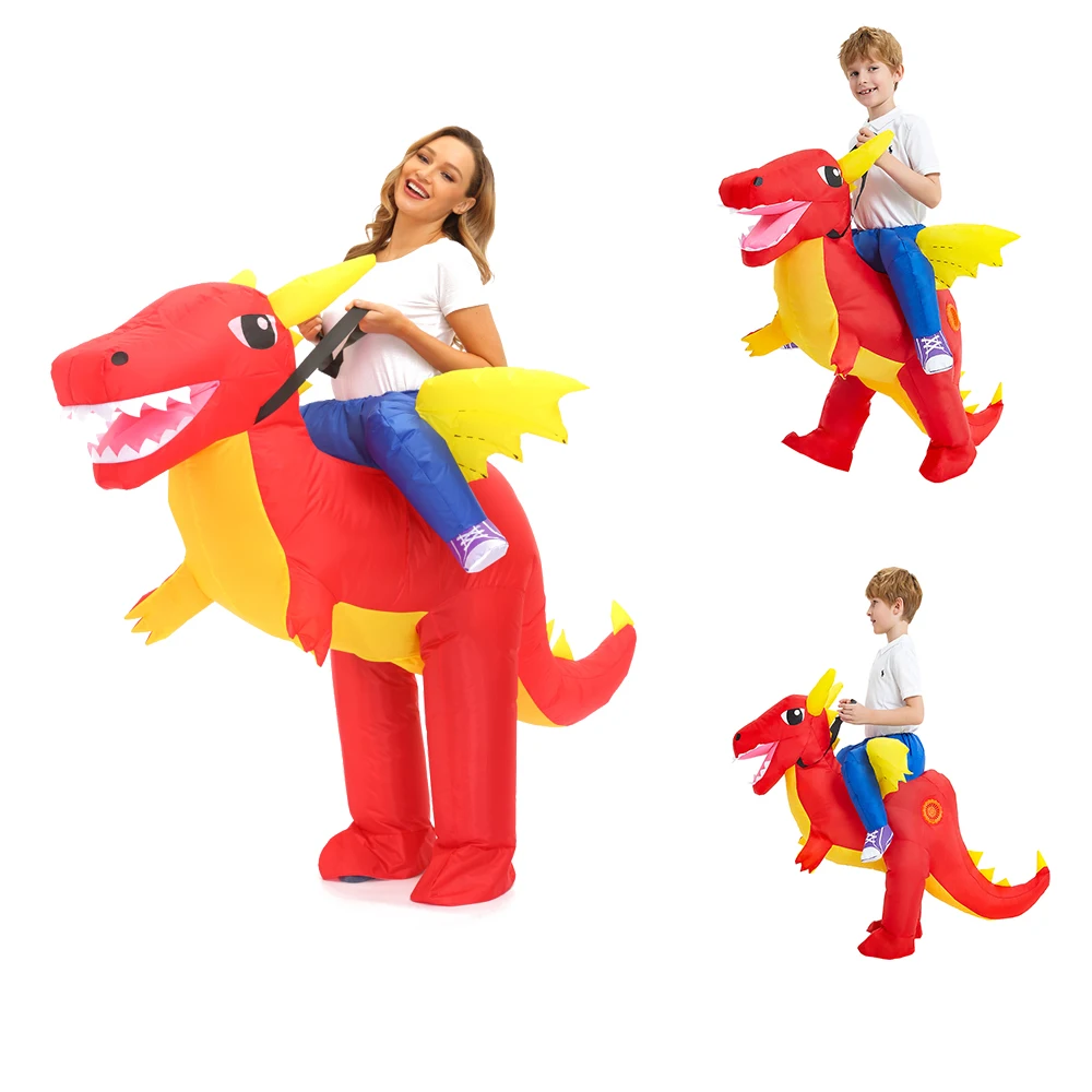 Red-Pterosaur-Dinosaur-Inflatable-Costume-For-Adult-Kids-Fancy-Dress ...