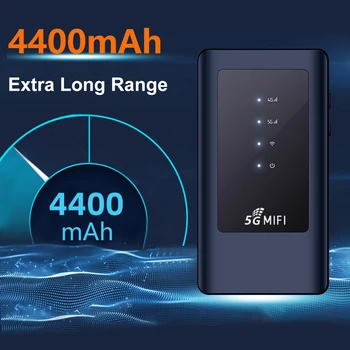 5G MiFi Mobile Modem Portable WiFi Router with SIM Card Slot WiFi5 ...