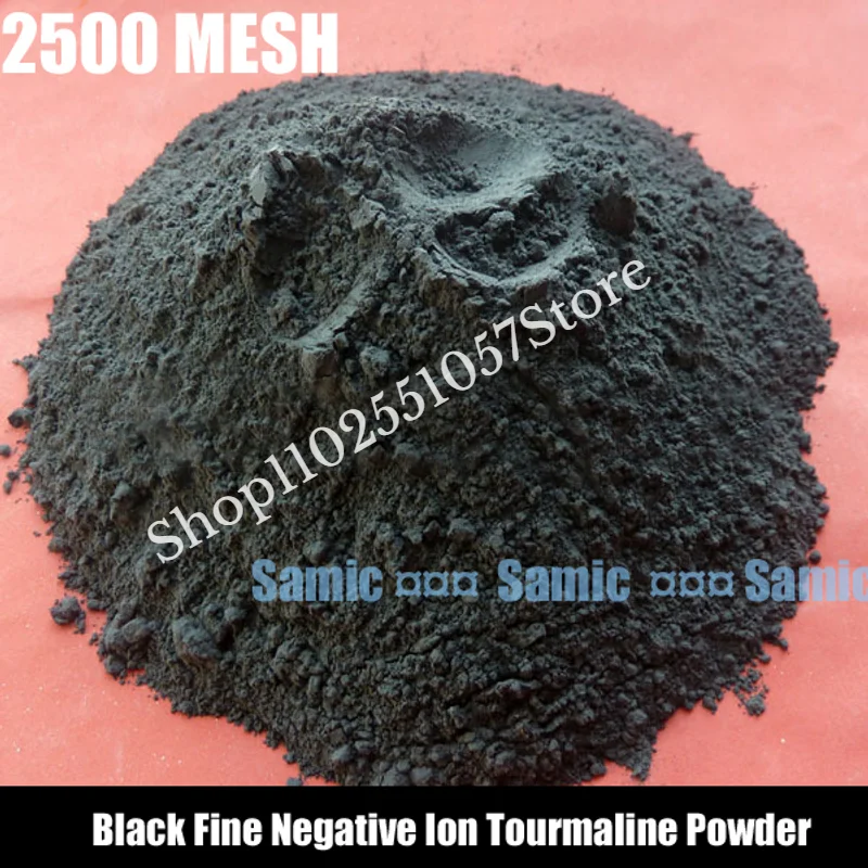 200g High Fineness Black Tourmaline Powder 2500mesh Black Fine Negative ...