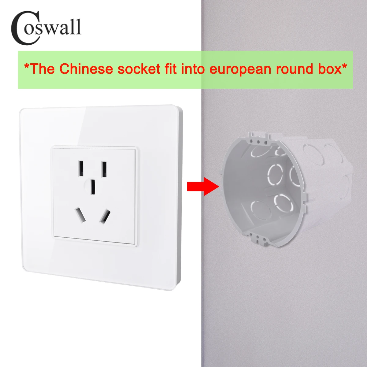 Coswall-E45-Series-Glass-Plastic-Panel-Chinese-socket-Grounded-10A-5 ...