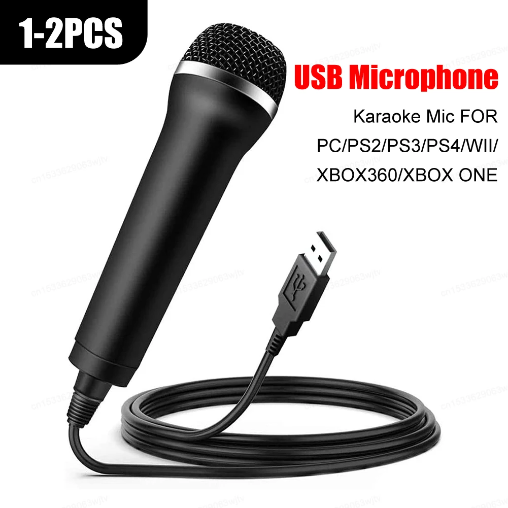 USB-Wired-Microphone-Karaoke-Mic-for-Nintendo-Switch-Wii-PS4-Xbox-PC ...