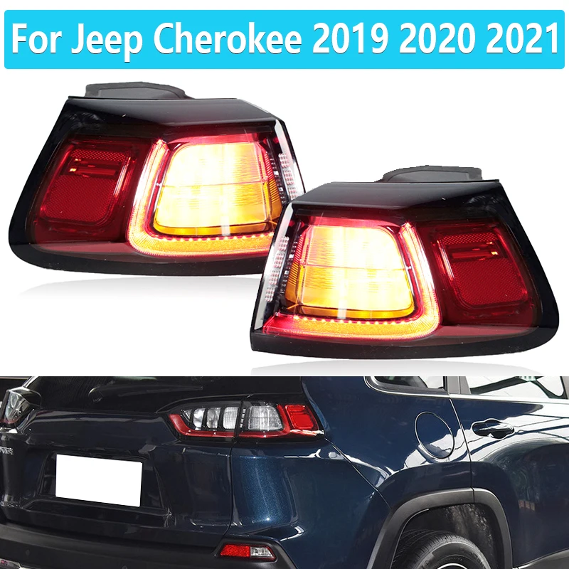 Tail-Light-For-Jeep-Cherokee-2019-2020-2021-Car-LED-Rear-Brake ...