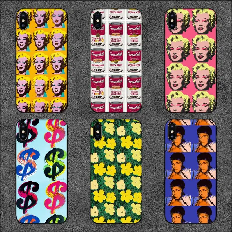Andy Warhol Art Phone Case For iPhone 11 12 Mini 13 14 Pro XS Max X 8 7 6s Plus 5 SE XR Shell ...