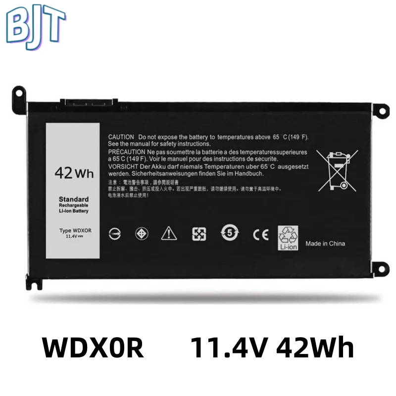 New 11.4V 42Wh New WDX0R WDXOR Laptop Battery For Dell Inspiron 13 15 ...