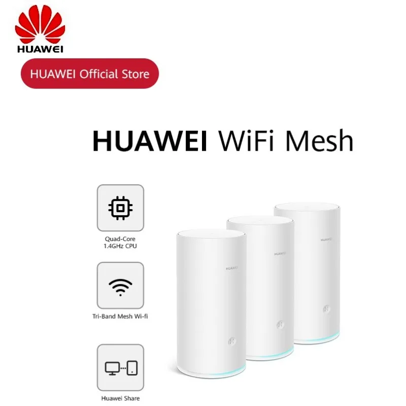 New Original Huawei WiFi Mesh 3-Pack (WS5800) Router Tap NFC-enabled ...