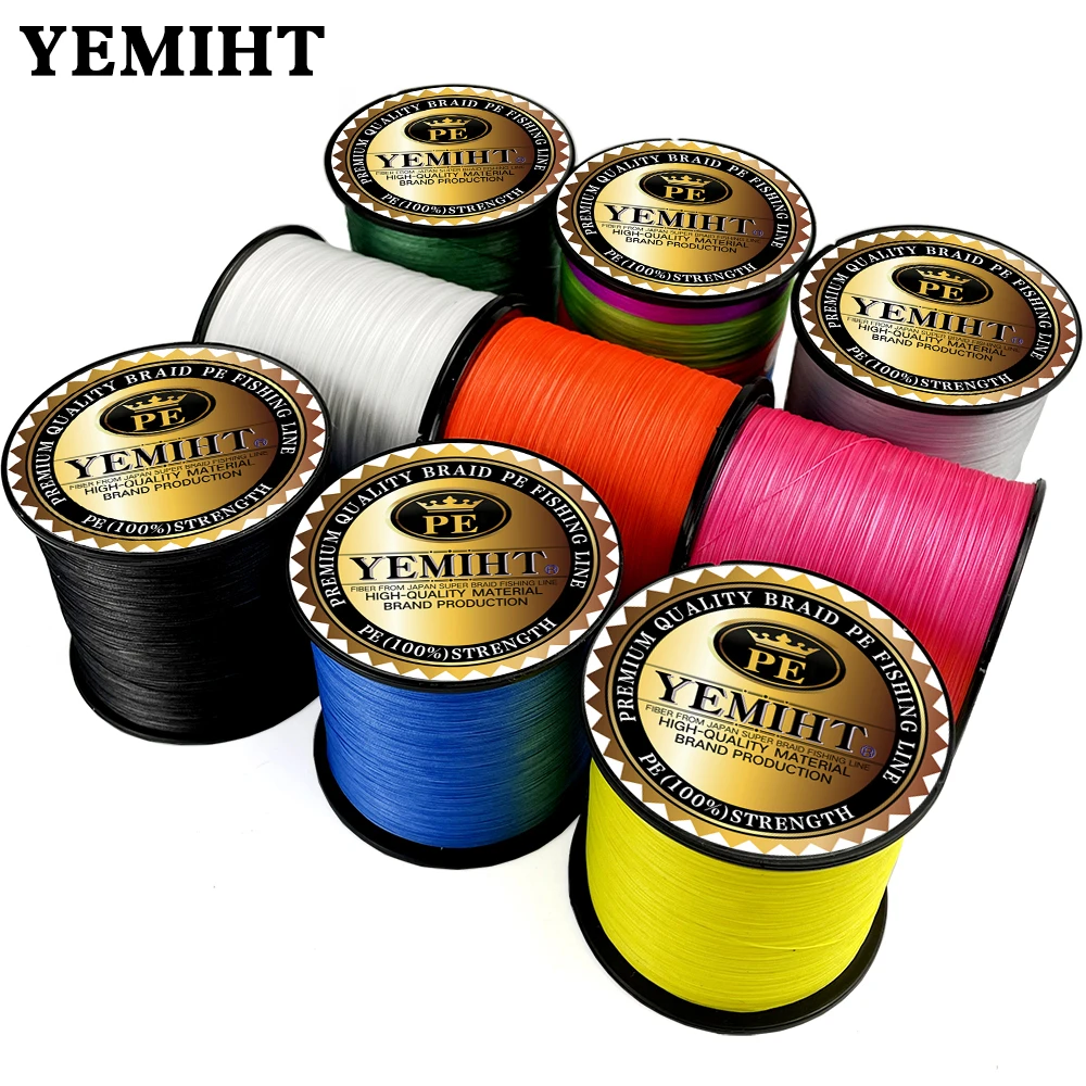 NEW Lure line Weaving net 300M 500M 1000M Multicolour PE Braided Wire 4 ...