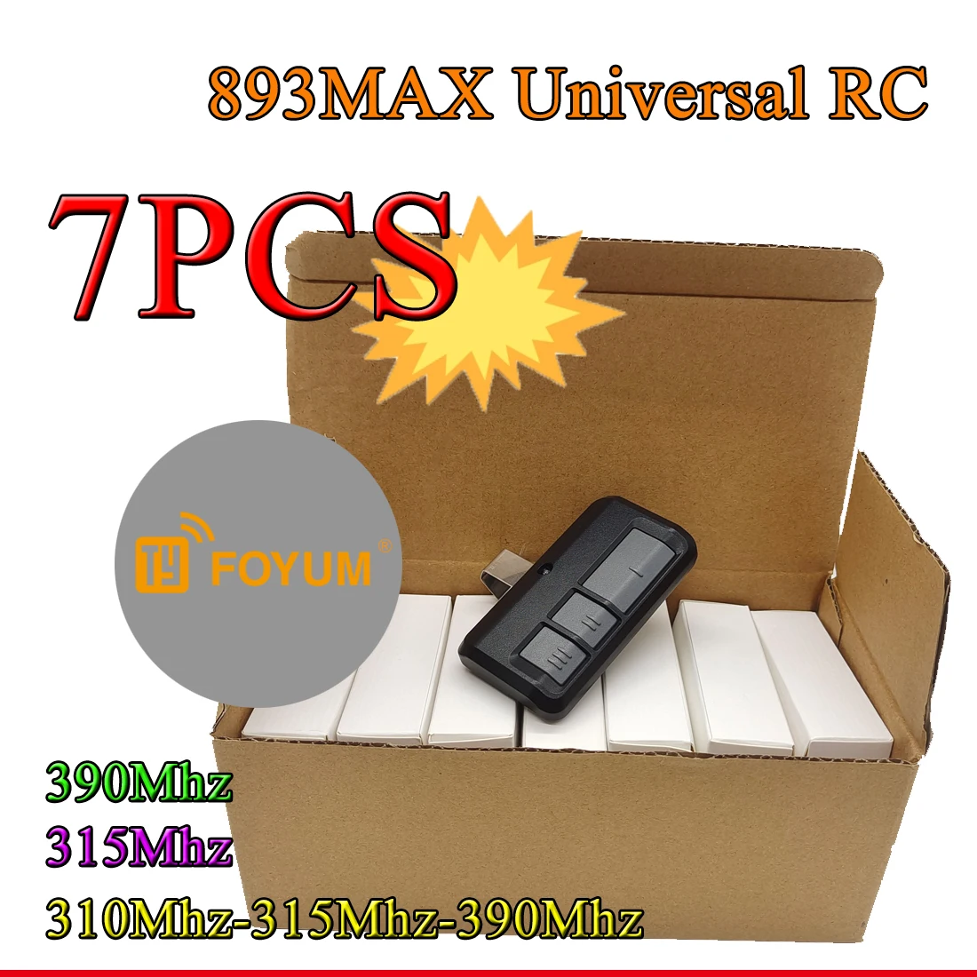893Max Universal Remote Control Garage Door Opener Compatible For 893LM ...