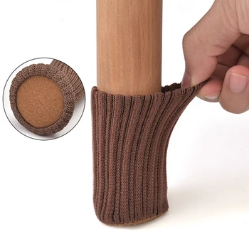 16Pcs Chair Legs Socks Knitted Furniture Feet Floor Protectors Anti ...