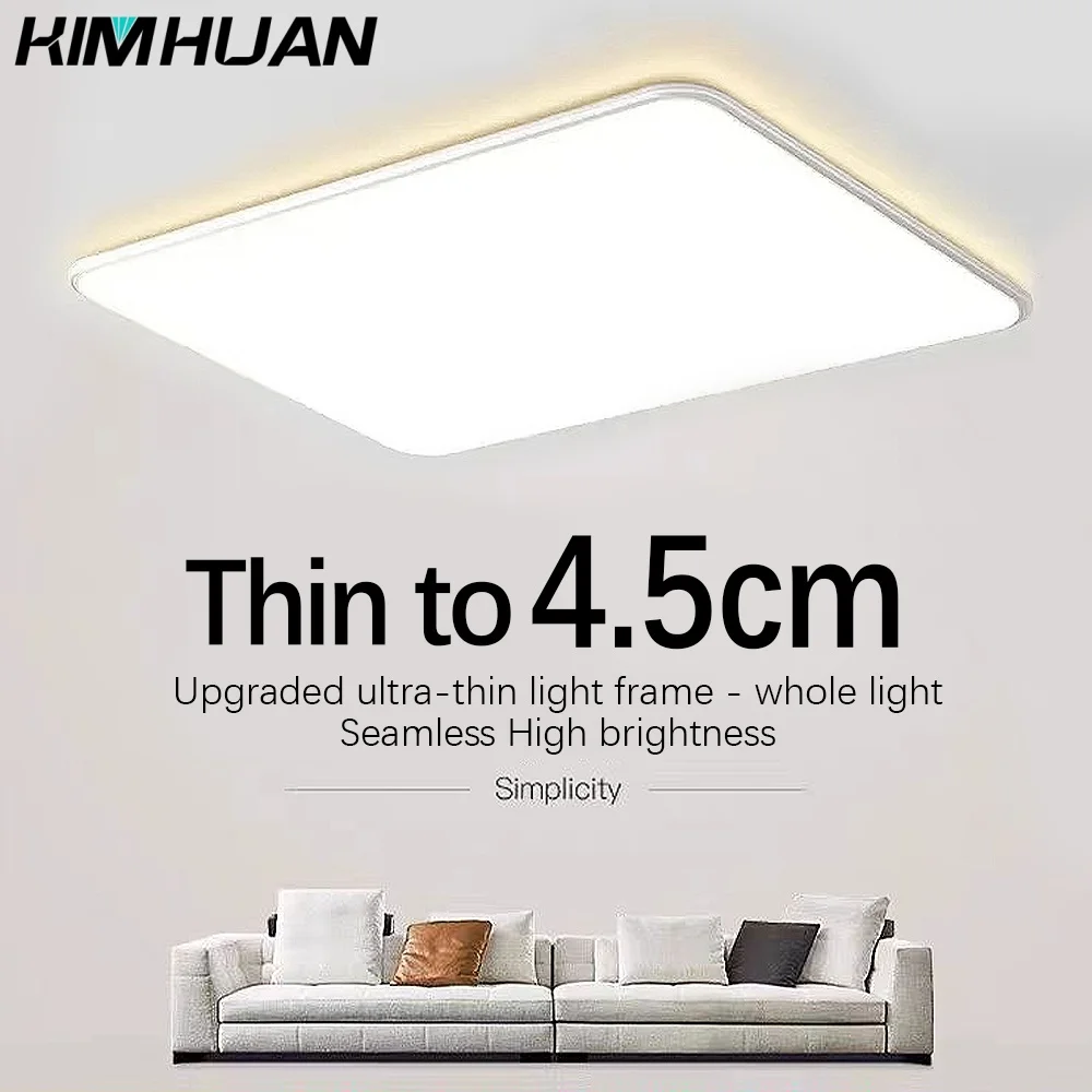 Modern-Rectangular-Led-Ceiling-Lamp-Living-Room-Dimmable-Chandelier ...
