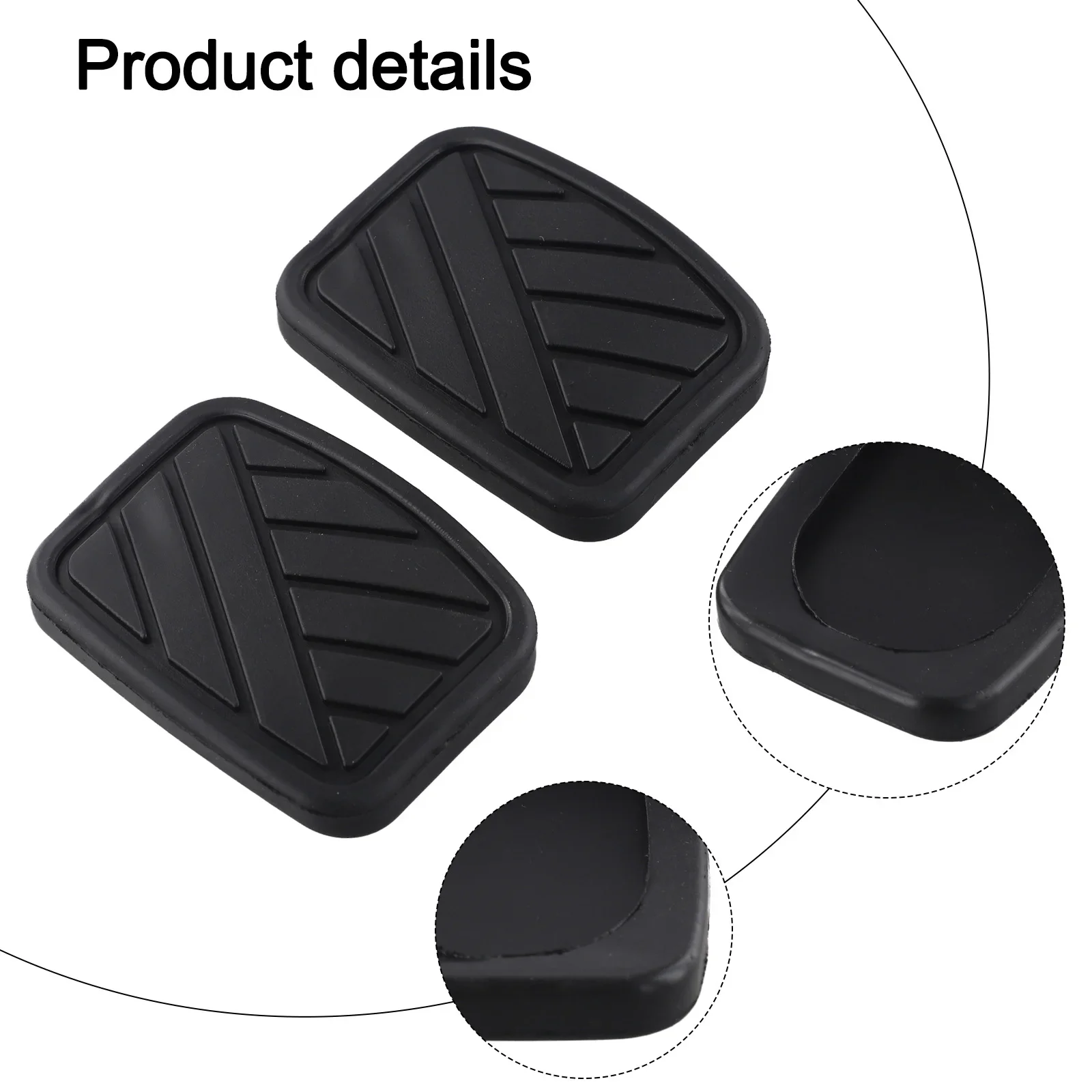 2PCS Brake Clutch Pedal Pad Rubber Covers 49751-58J00 For Suzuki Swift ...
