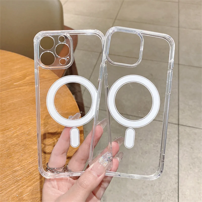 Capa-Magn-tica-Transparente-Original-para-iPhone-Capa-Magsafe-Full-Camera-Lens-Protect-Casos ...