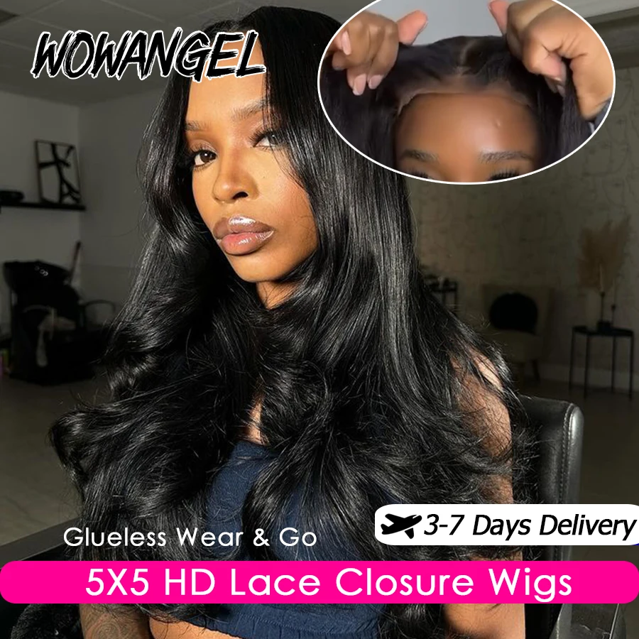 Wow-Angel-5x5-HD-Lace-Closure-Wigs-Glueless-Real-HD-Lace-Wigs-Ready-to ...