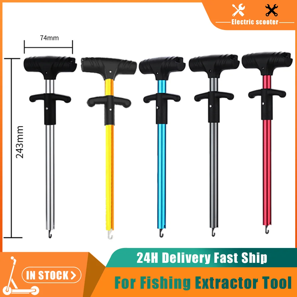 Fishing Hook Remover Tool Fish Lure Remover Aluminum Tube Hook Detacher ...