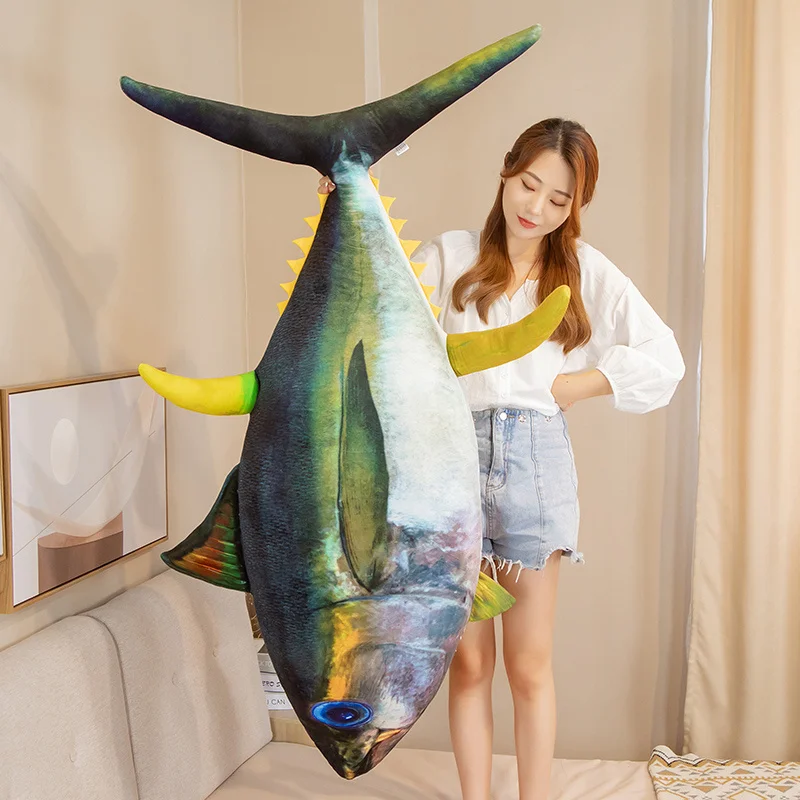 Creative-60-125cm-Simulation-Tuna-Plush-Toys-Real-Life-Tuna-Fish-Pillow ...