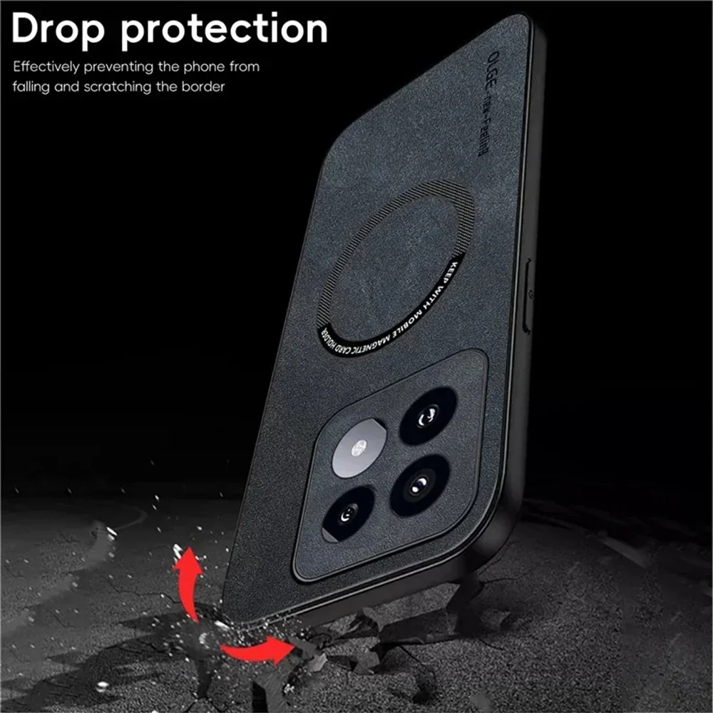 Funda для POCO X6 X7 Pro для Magsafe с магнитной беспроводной зарядкой ...