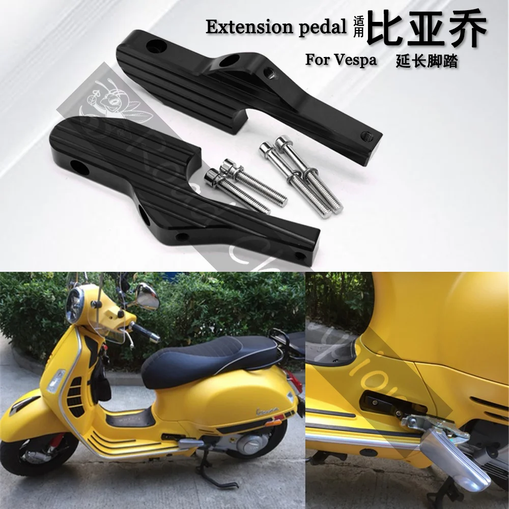 For-Vespa-GT-GTS-GTV-125-150-200-250-300-Motorcycle-Foot-Peg-Extension ...