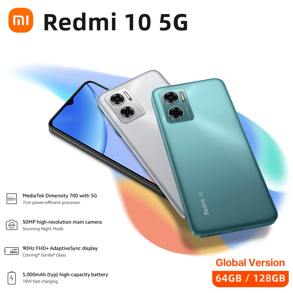 Xiaomi-Redmi-10-Vers-o-Global-5G-64GB-6GB-128GB-MediaTek-Dimensity-700 ...