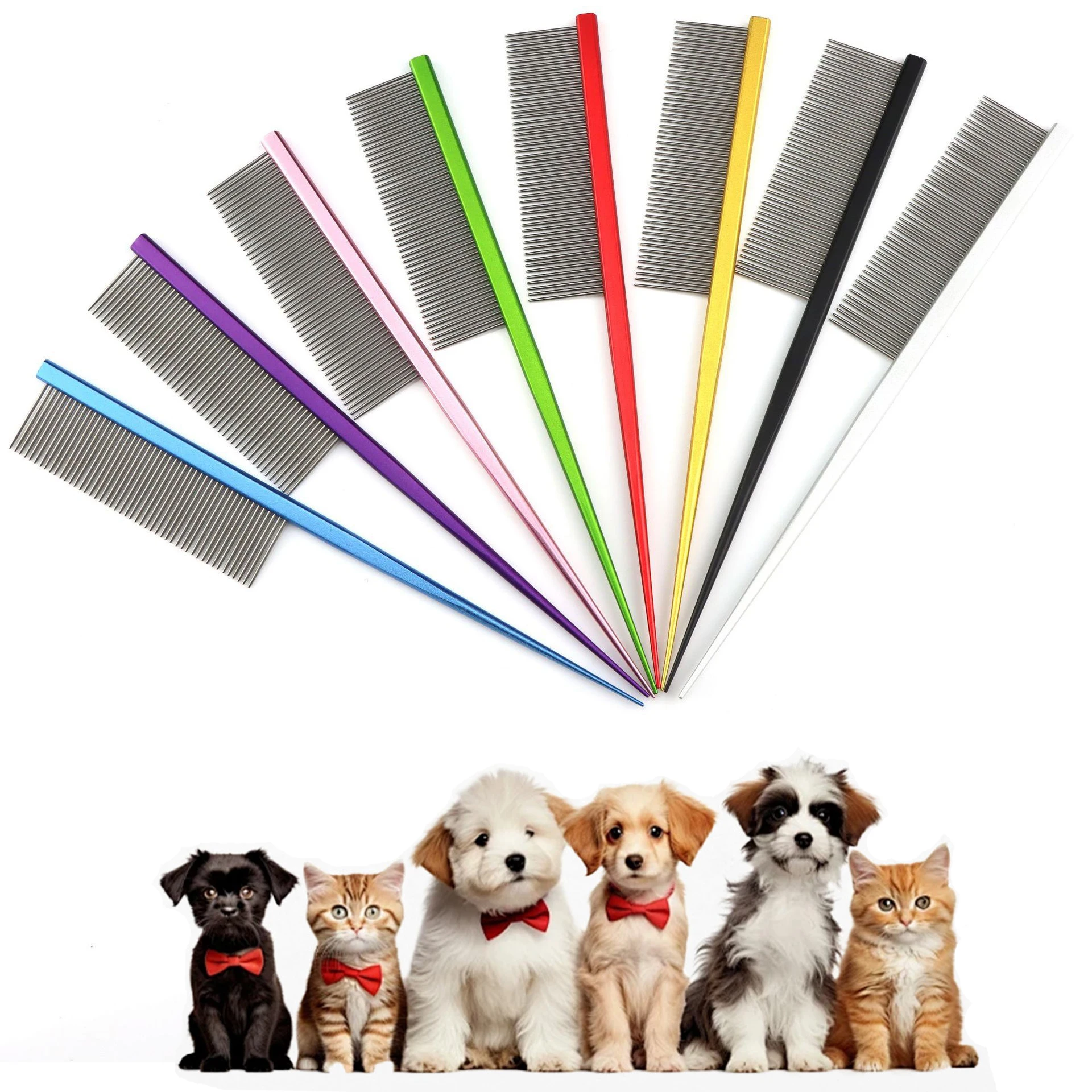 Puppy-Grooming-Comb-Groomer-For-Dog-Metal-Groomer-Pets-Combs-Hairbrush ...