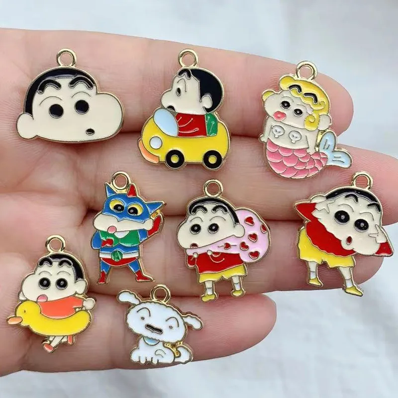 10pcs-Cartoon-Alloy-Charm-Animation-Earrings-DIY-Enamel-Charm ...