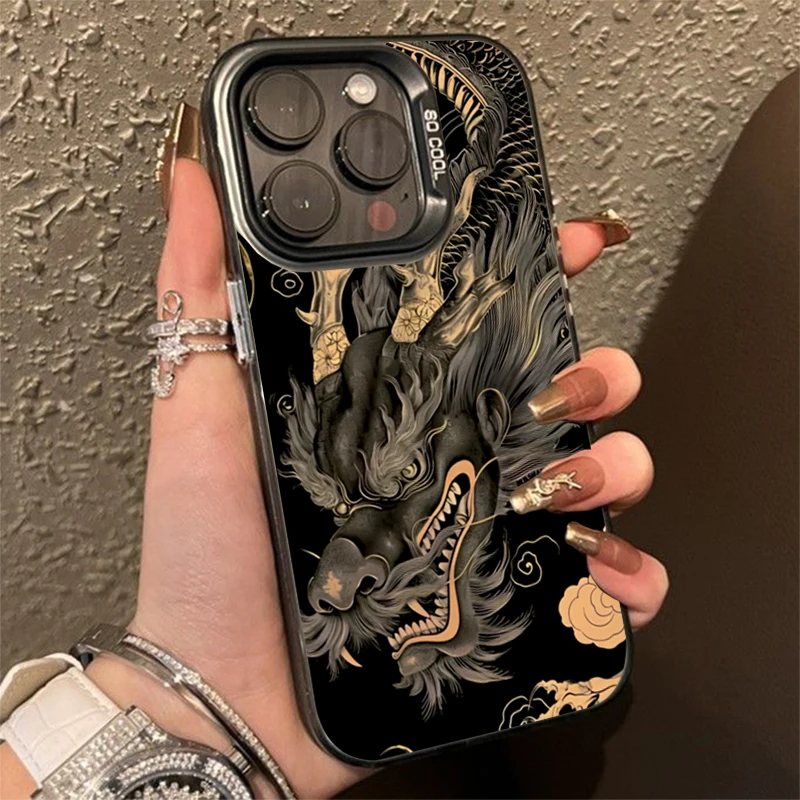 Sacred-Chinese-Loong-Gold-Dragon-Phone-Case-For-Xiaomi-13-Mi-13T-14-13 ...