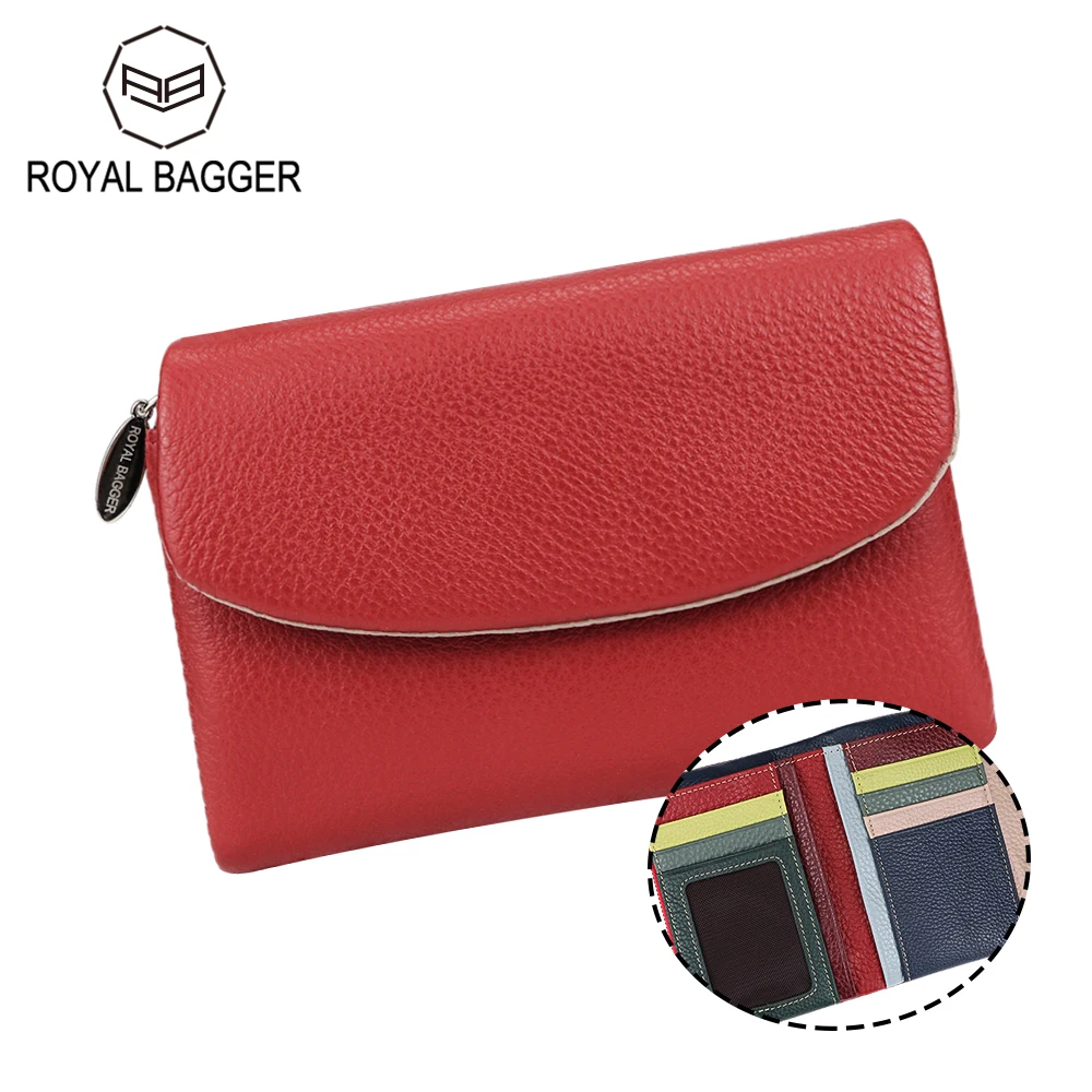 Royal-Bagger-Trendy-Trifold-Short-Wallet-for-Women-Genuine-Cow-Leather ...