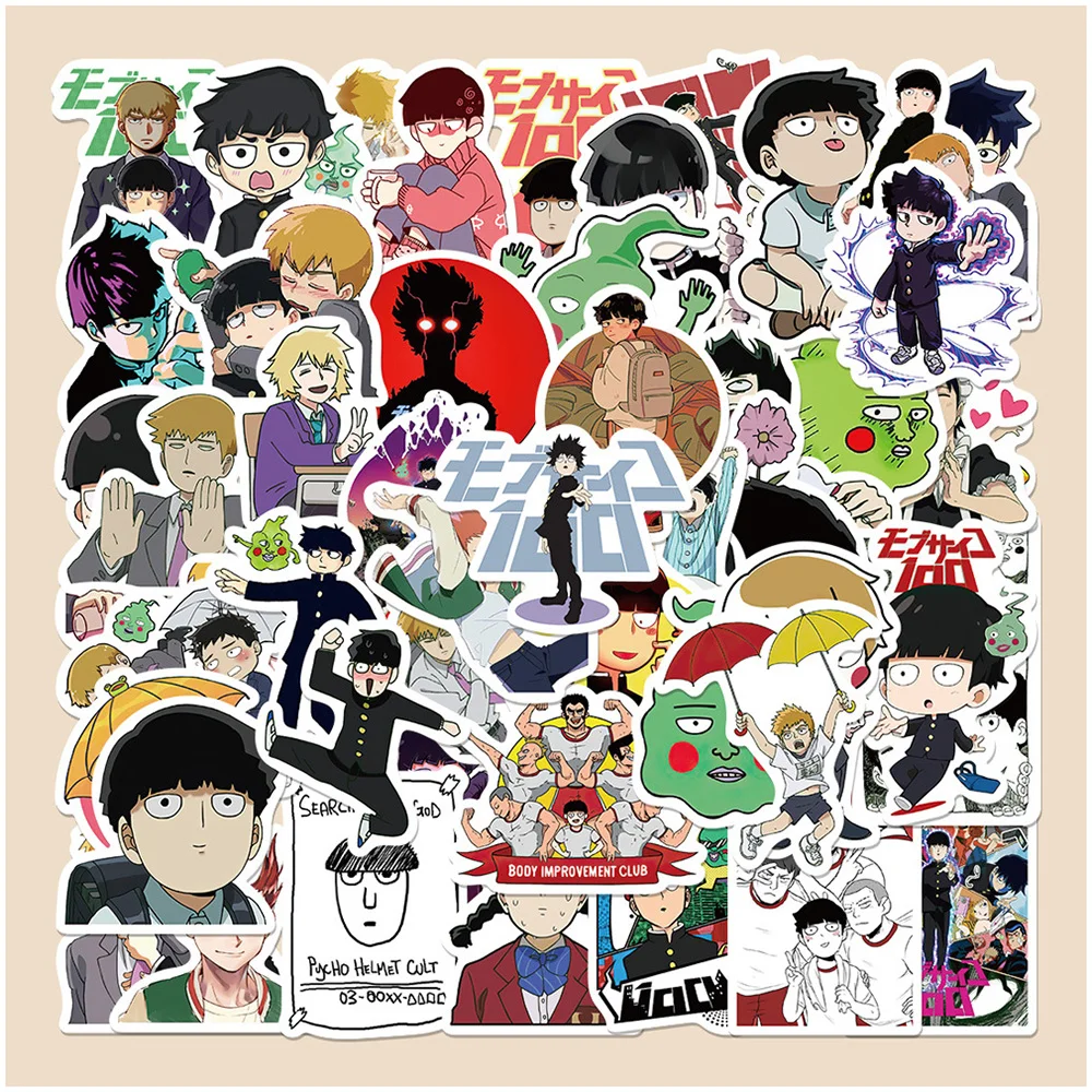 10-30-52pcs-Mob-Psycho-100-Anime-Stickers-Decals-for-Kid-Toy-DIY-Phone ...