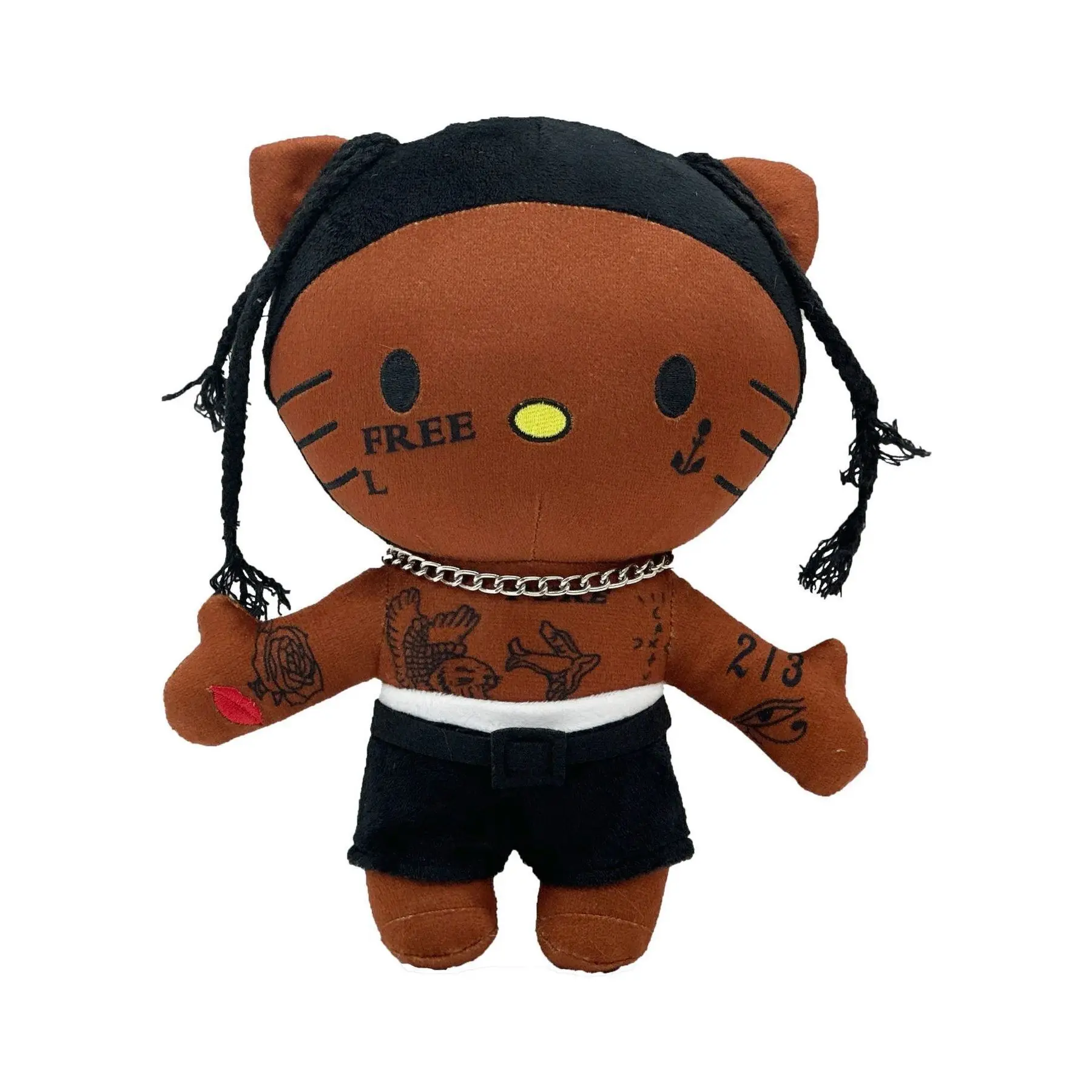 Peluche de Hello Kitty de 24 cm de Travis Scott, gato de Wayne Singer ...
