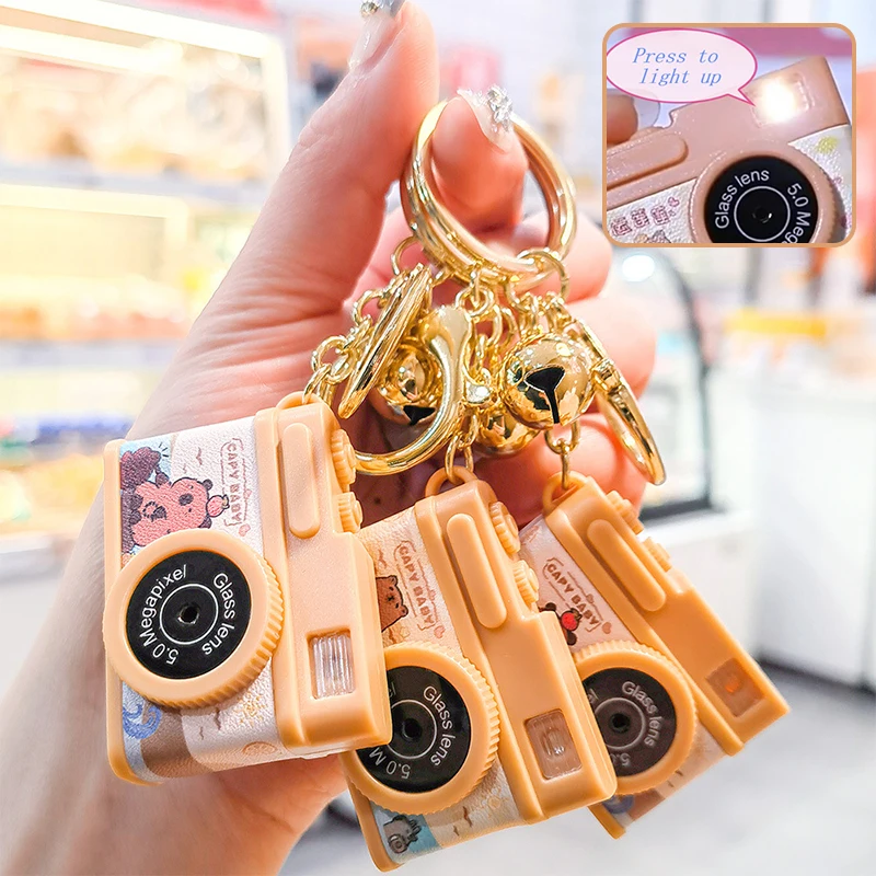 Mini-Camera-Cartoon-Capybara-Camera-Keychain-Creative-LED-Light-Keyring ...