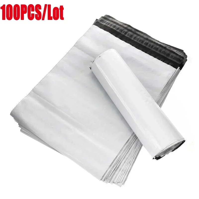 100Pcs-Lot-Black-White-Poly-Mailer-Plastic-Shipping-Bags-Waterproof ...