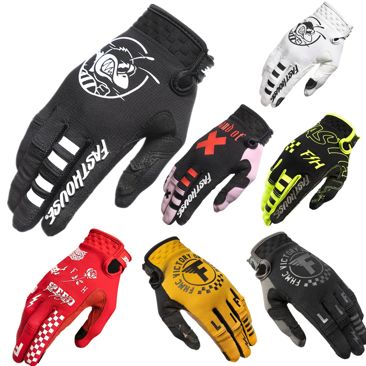 2024-FH-MX-Gloves-Red-Motocross-Gloves-Cycling-Bicycle-Riding ...