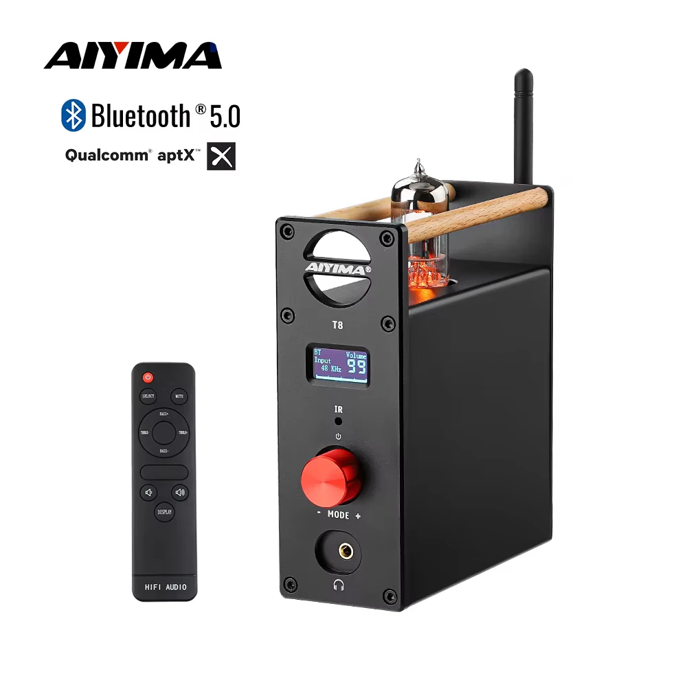 AIYIMA-Audio-T8-Bluetooth-Tube-Preamp-Preamplifier-A07-Power-Amplifier-A08-Pro-TPA3255-Bluetooth ...