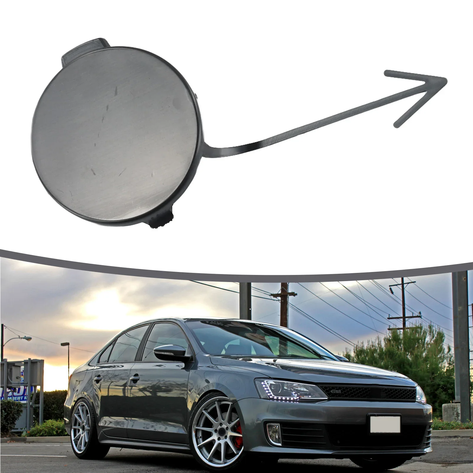 1Pcs-5C6807241-Front-Bumper-Tow-Hook-Eye-Cover-Cap-For-MK6-2011-2014 ...