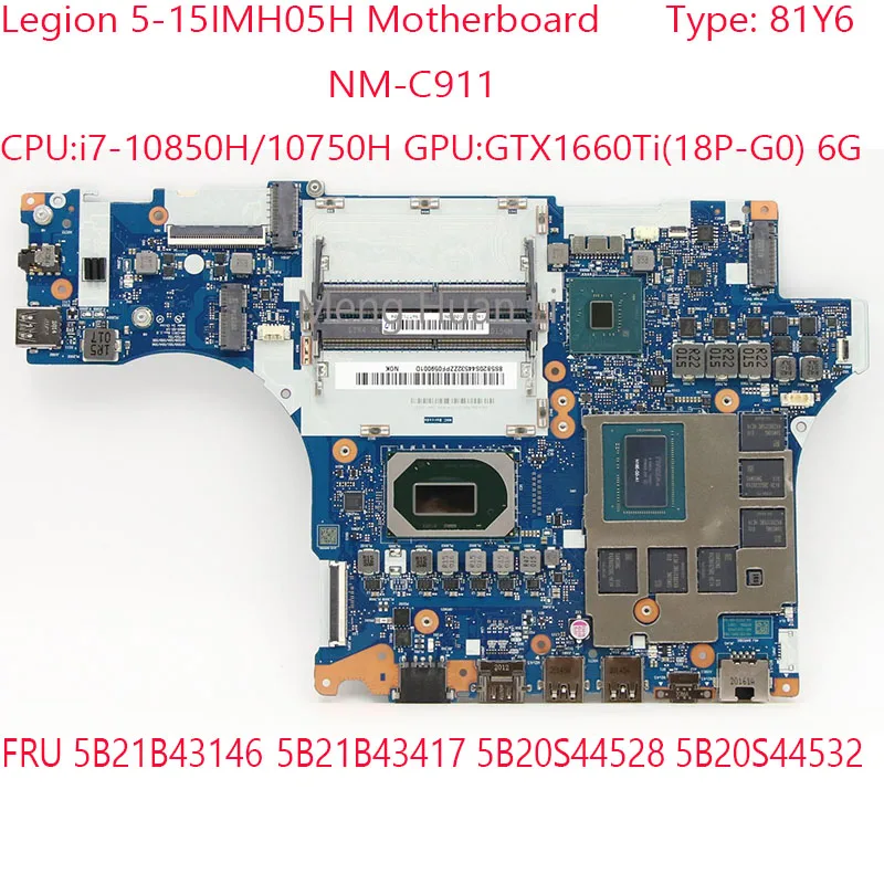 5-15IMH05H Motherboard NM-C911 5B21B43146 5B21B43417 5B20S44528 ...