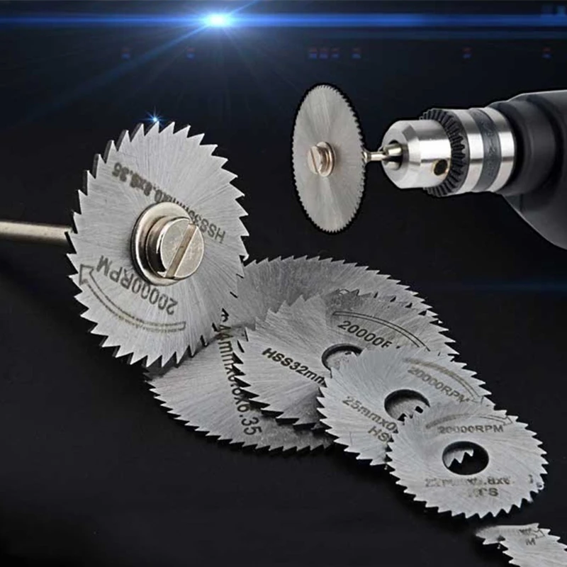 5pcs/set Stainless Steel Slice Metal Cutting Disc With 1 Mandrel For ...