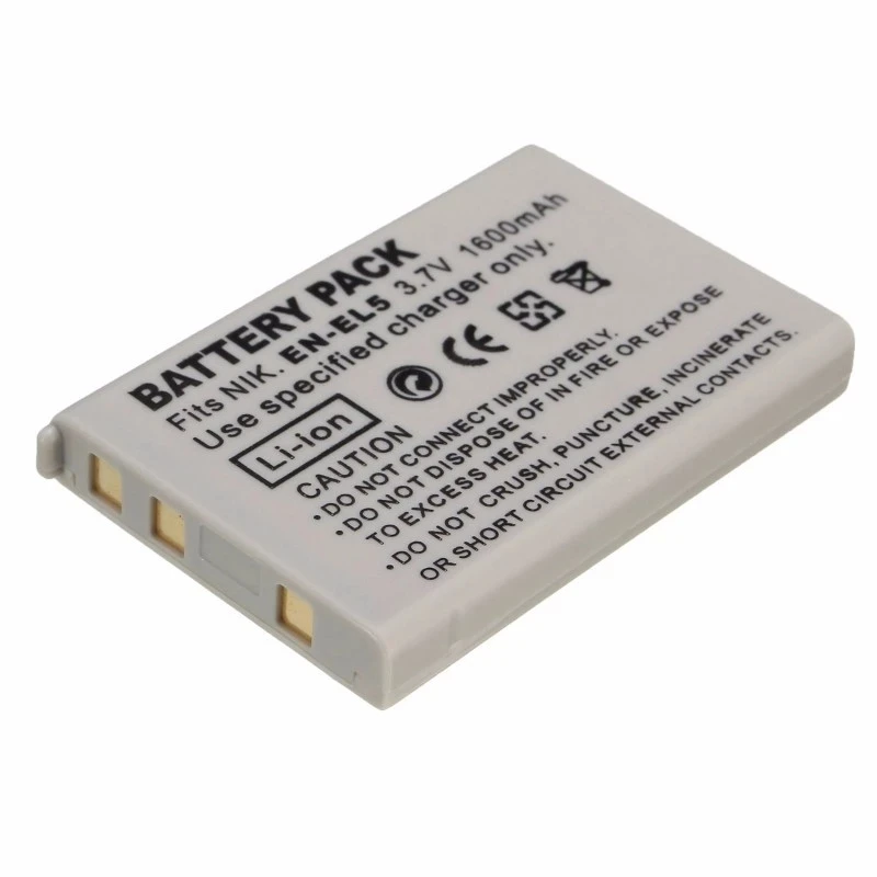 New-2pcs-EN-EL5-EN-EL5-1600mAh-Rechargeable-Camera-Battery-for-Nikon ...