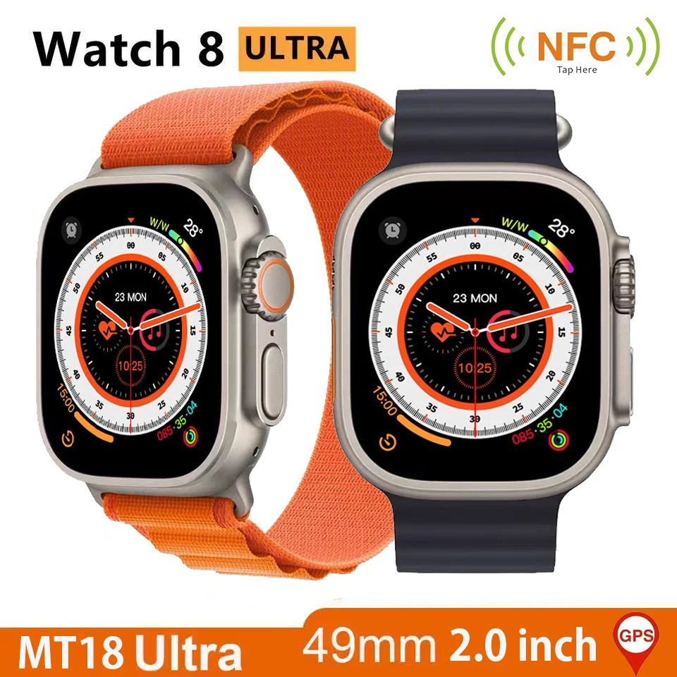 2023 Smart Watch Ultra 8 NFC Door Access Unlock Smartwatch Series 8 ...