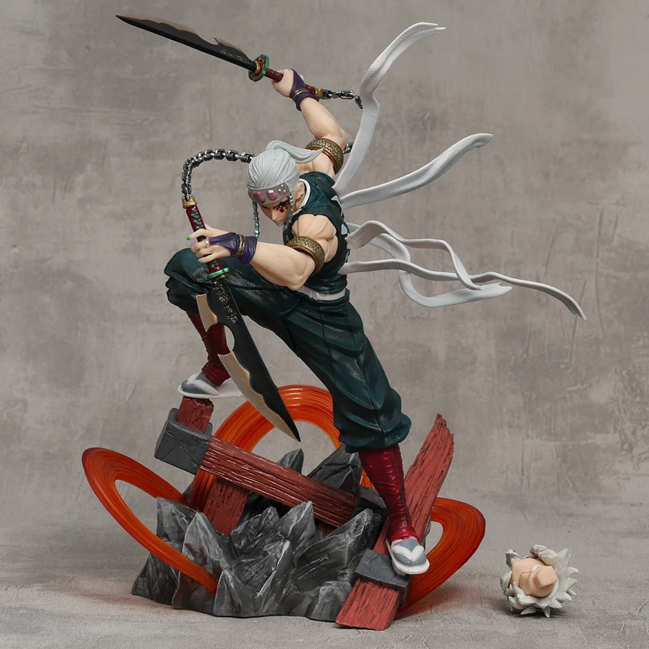 Demon Slayer Battle Uzui Tengen PVC Figure Model Toy Colletible Statue ...
