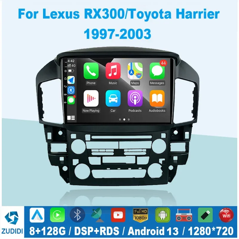 Car-Radio-For-Lexus-RX300-Toyota-Harrier-1998-1997-2003-Android-10 ...