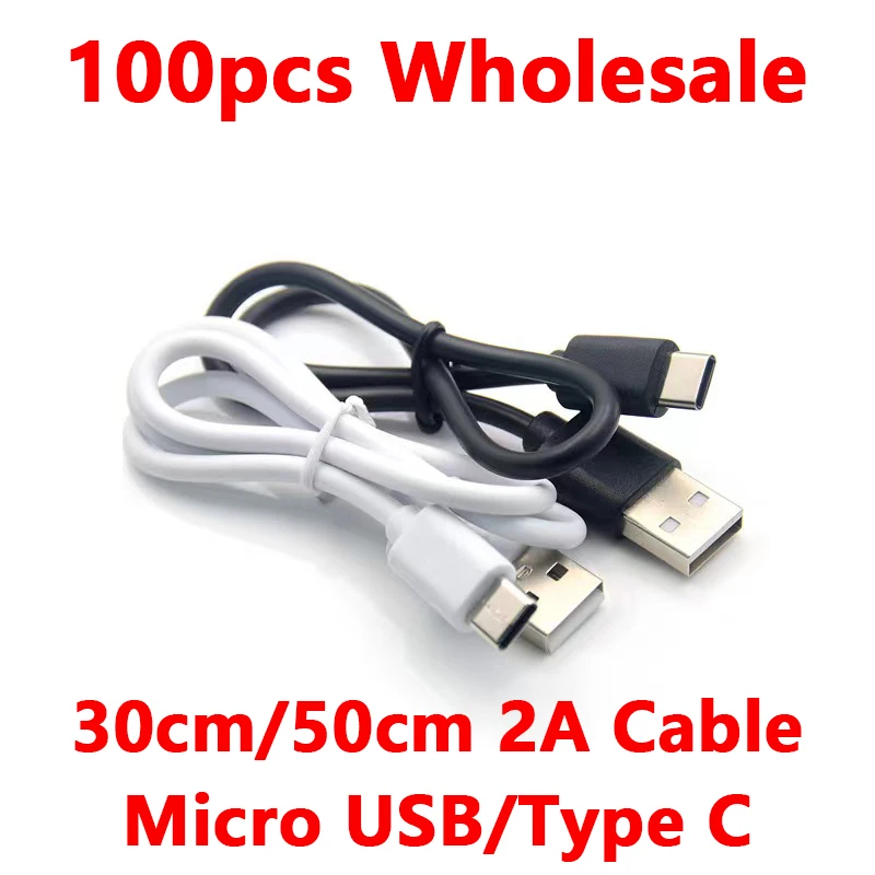 100pcs-Wholesale-Universal-Micro-USB-Type-C-PC-Power-Charge-Cable-For ...