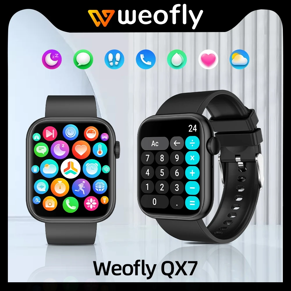 Weofly-reloj-inteligente-QX7-para-hombre-y-mujer-accesorio-de-pulsera ...