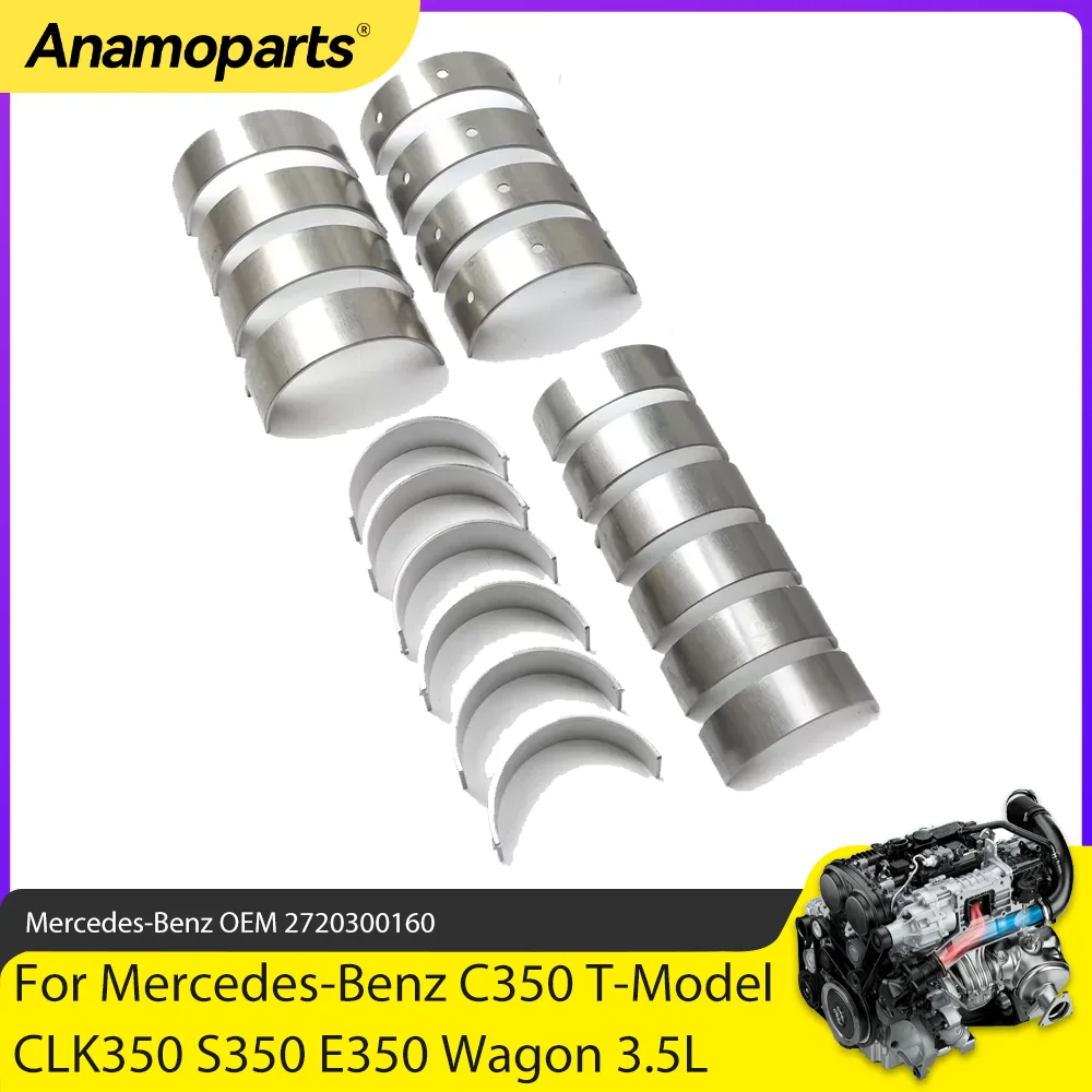 Engine Parts Main Connecting Rod Bearing Set Fit 2.5 3.0 3.5 L M272 For ...