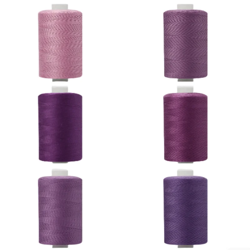 1-Roll-1000-Yards-Colored-Thread-For-Household-Sewing-Purple-Color ...