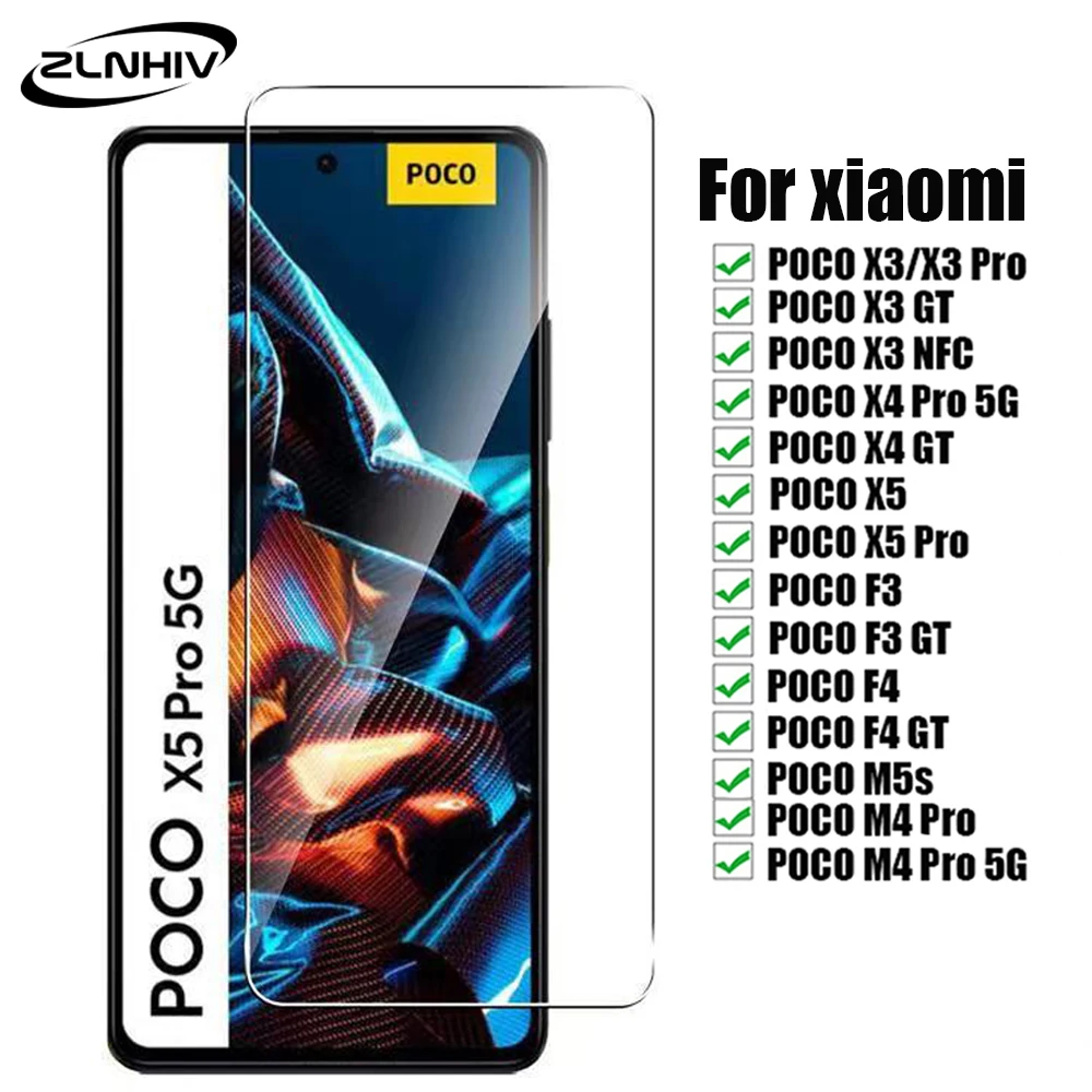 ZLNHIV-9H-Glass-For-xiaomi-Poco-X5-Pro-screen-protector-Poco-X4-X3-NFC ...