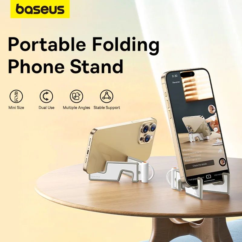 Baseus Portable Folding Phone Stand Universal Mini Size Mount Holder ...