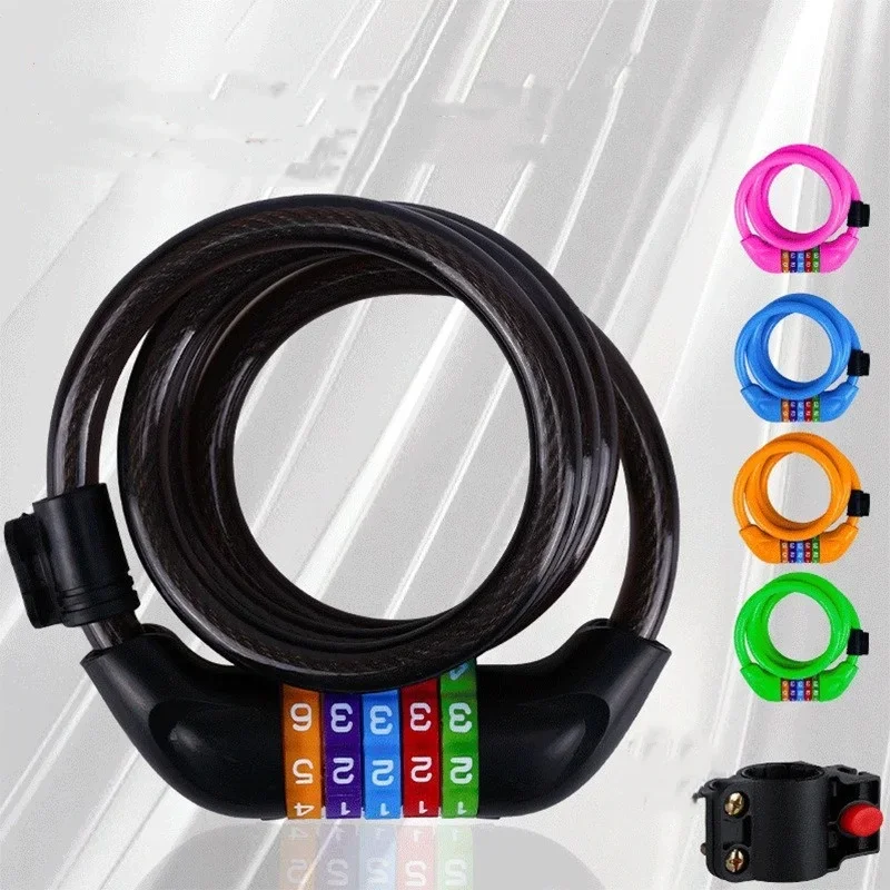 Bicycle-5-Digit-Code-Cable-Lock-1200mm-12mm-Anti-theft-Bike-Password ...