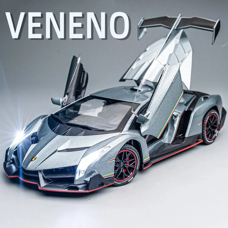 Diecast-Car-for-Veneno-Model-Car-1-24-Scale-Sports-Toy-Vehicle-Door-Can ...