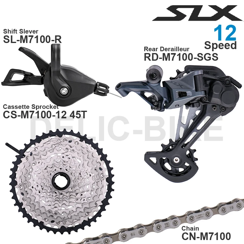 Shimano SLX CS M7100 Groupset 12 Speed MTB Cassette Chain 10-45T 10-51T ...