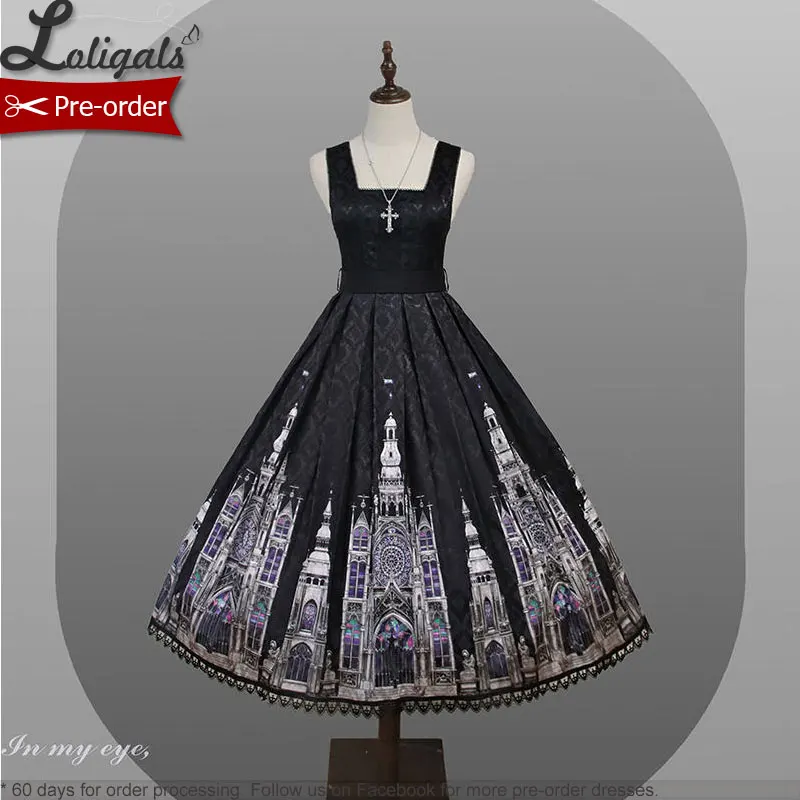 Gothic-Lolita-JSK-Dress-Vintage-Church-Printed-Sleeveless-Midi-Party ...