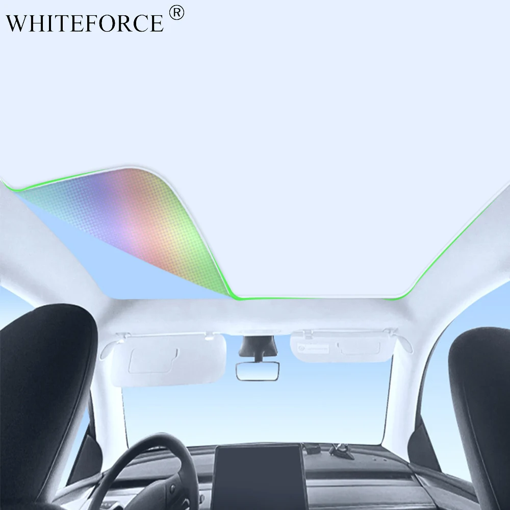 For-Tesla-Model-Y-3-S-X-2021-2023-Ice-Crystal-Sunshade-Roof-Split ...